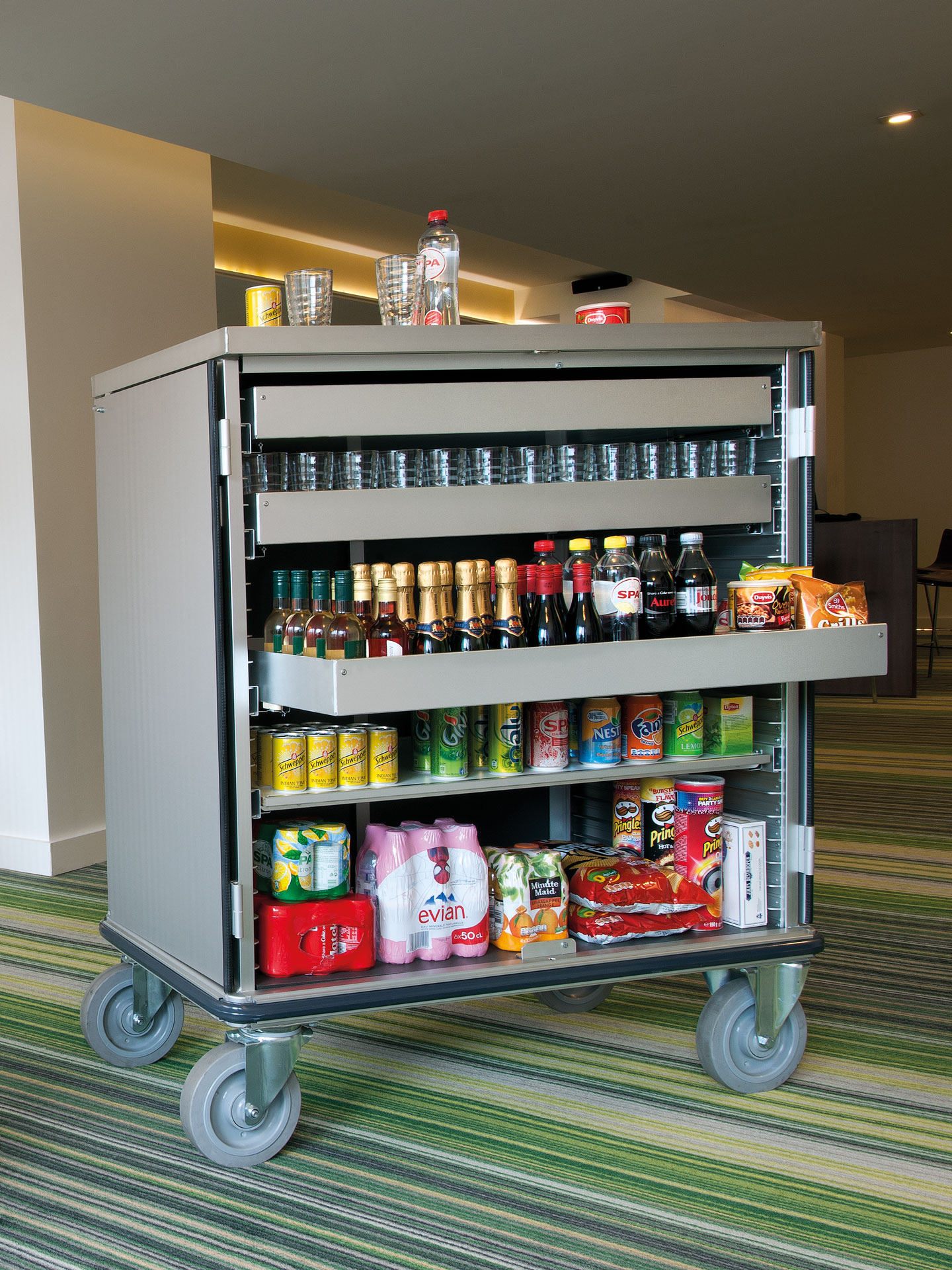 Mini bar Trolley For Hotels And Cruise Ships Mercura Mini bar Trolley For Hotels And Cruise Ships Mercura
